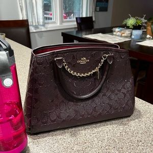 Coach | Bags | Coach Purple Sparkly Purse | Poshmark